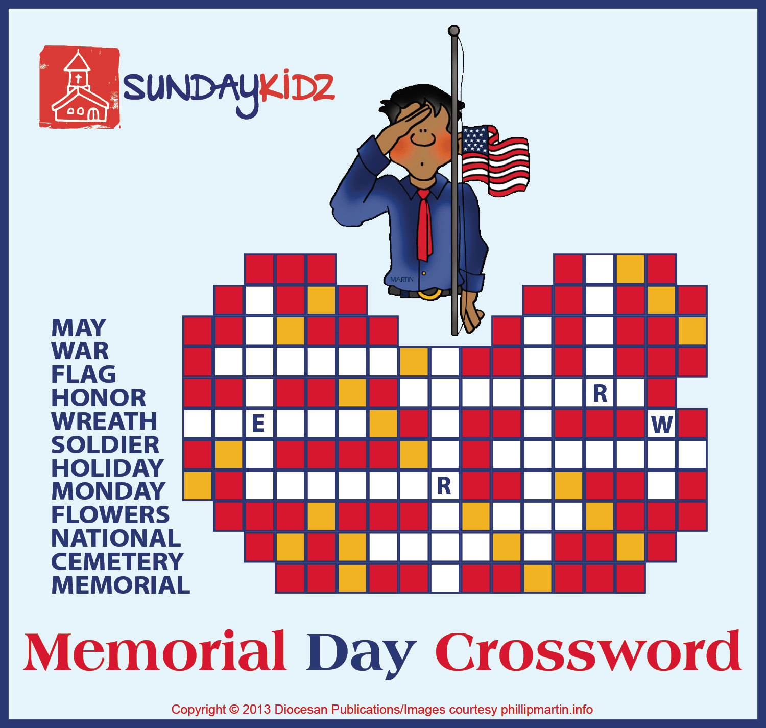 Memorial Day Crossword Free Printable Crossword Memorial Day Abcya