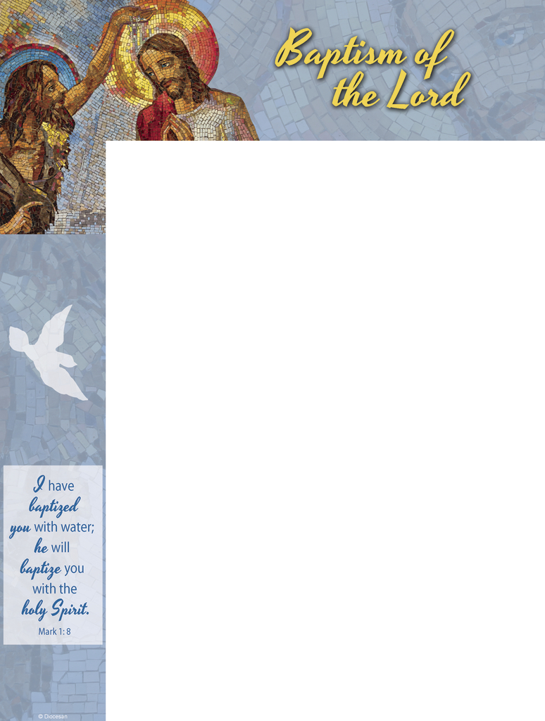 Baptism of the Lord Mosaic Wrapper | Diocesan