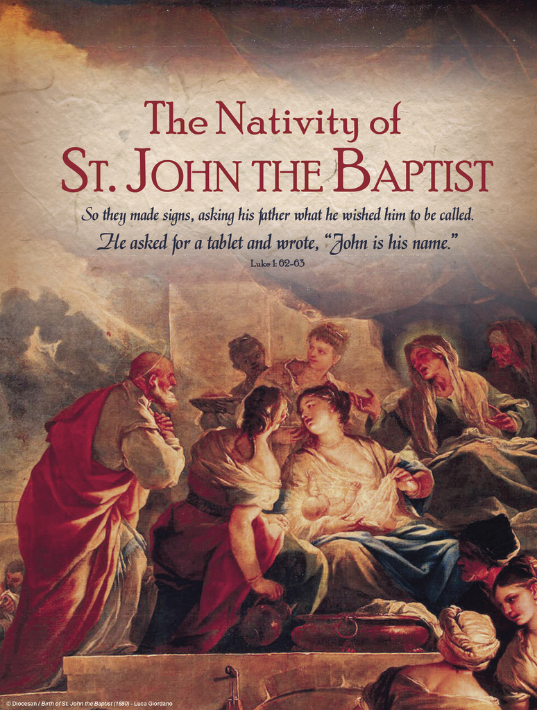 Nativity of John the Baptist – Diocesan