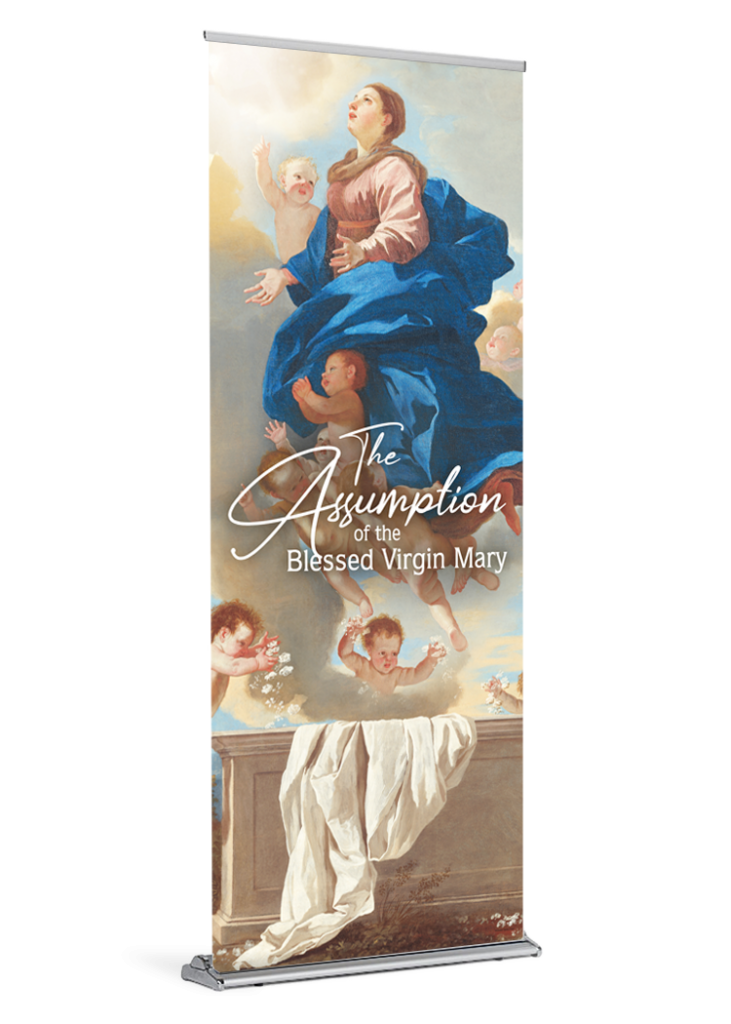 Glory Assumption of Mary Banner | Diocesan