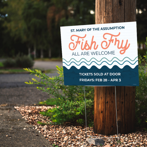 Waves Yard SignCustomizable – Diocesan