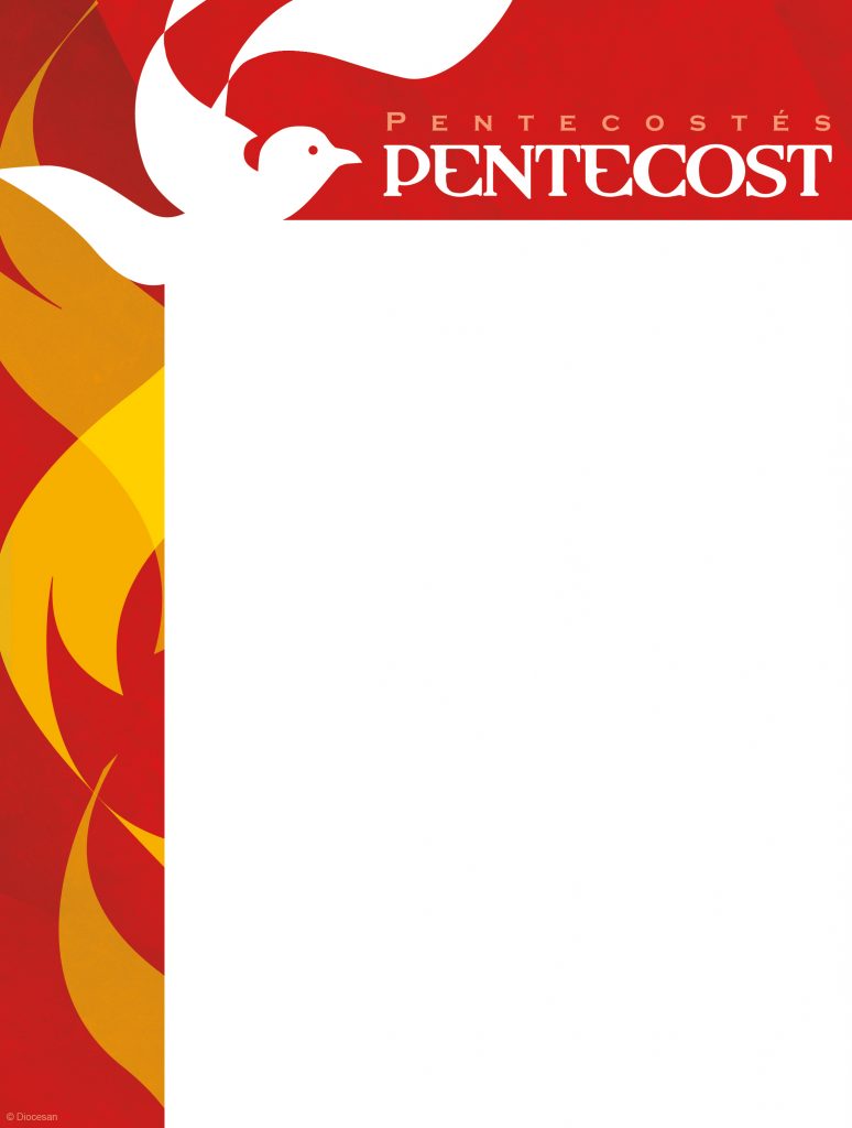 Pentecost Modern Flames - Bilingual Wrapper | Diocesan