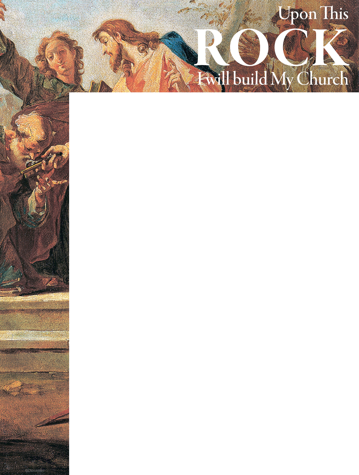 Upon This Rock I Will Build My Church Wrapper | Diocesan