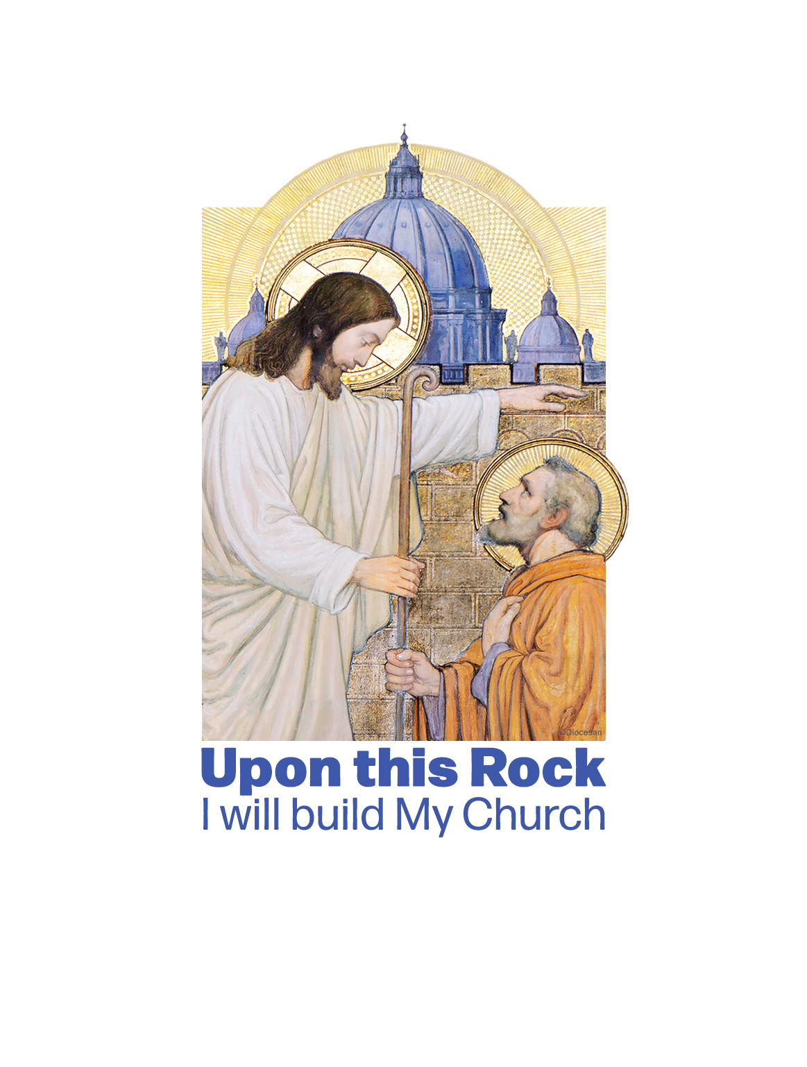 Upon This Rock I Will Build My Church Framed | Diocesan