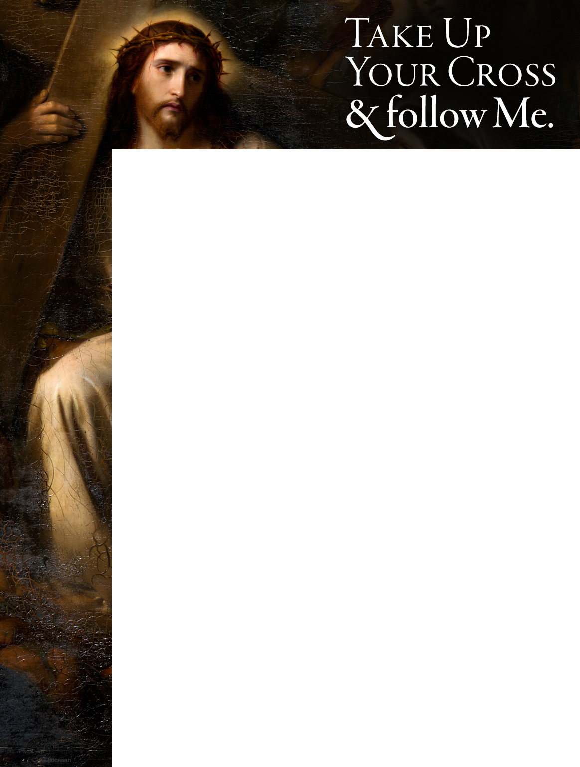 Take Up Your Cross And Follow Me Wrapper | Diocesan