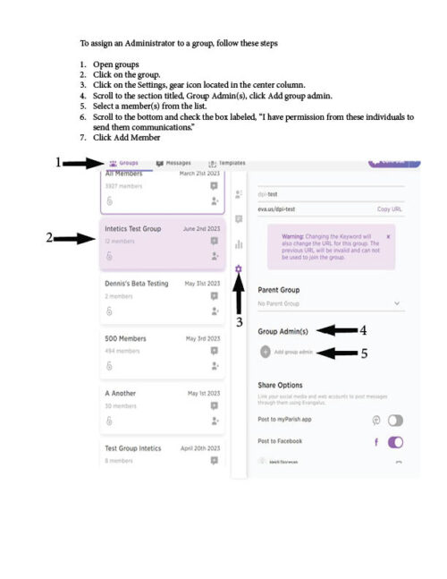 How to make a Group Admin | Diocesan