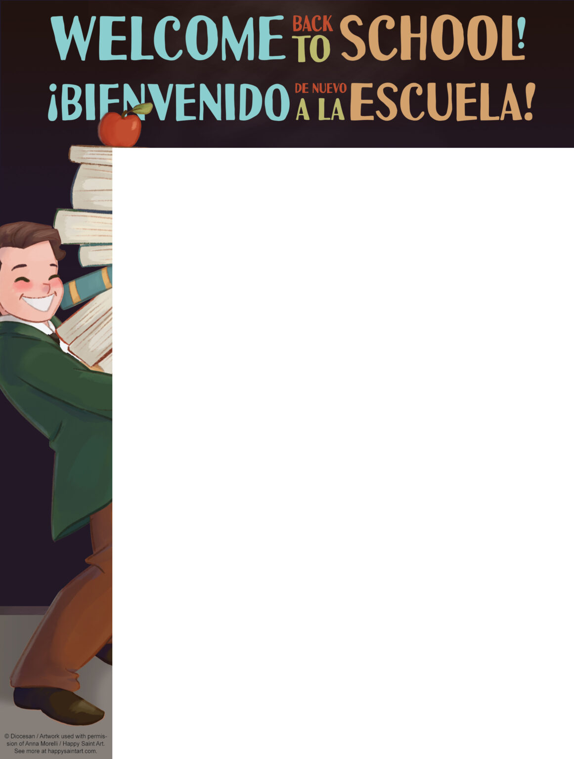 St. Dominic Savio by Happy Saint Art Back to School - Bilingual Wrapper ...