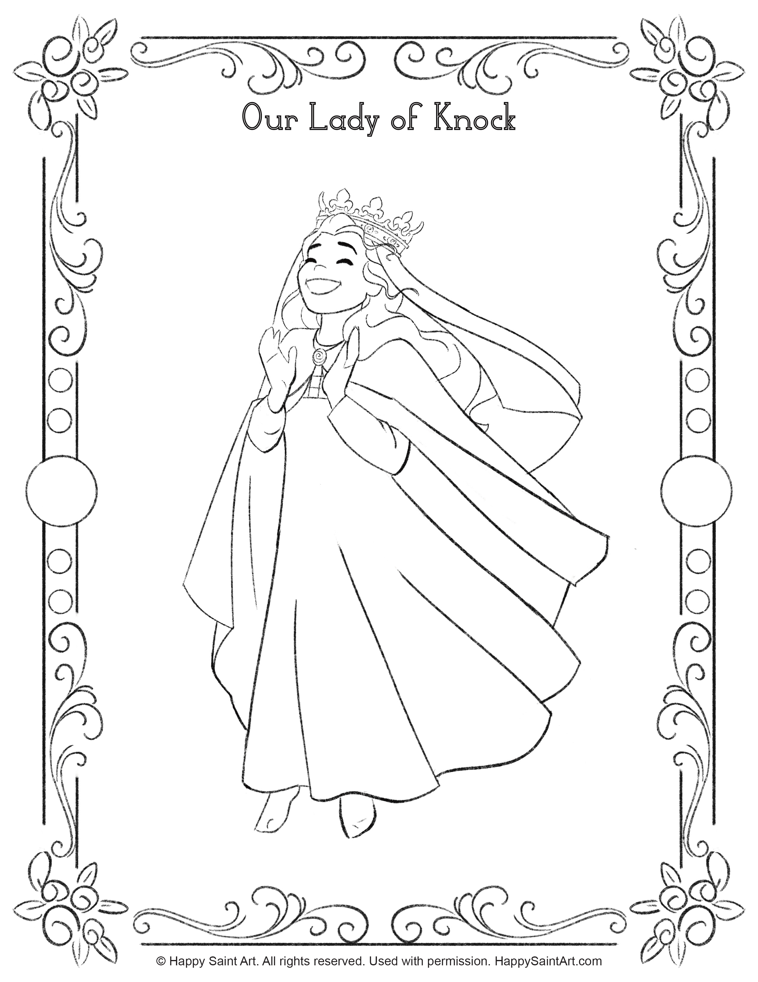 coloring pages of lady