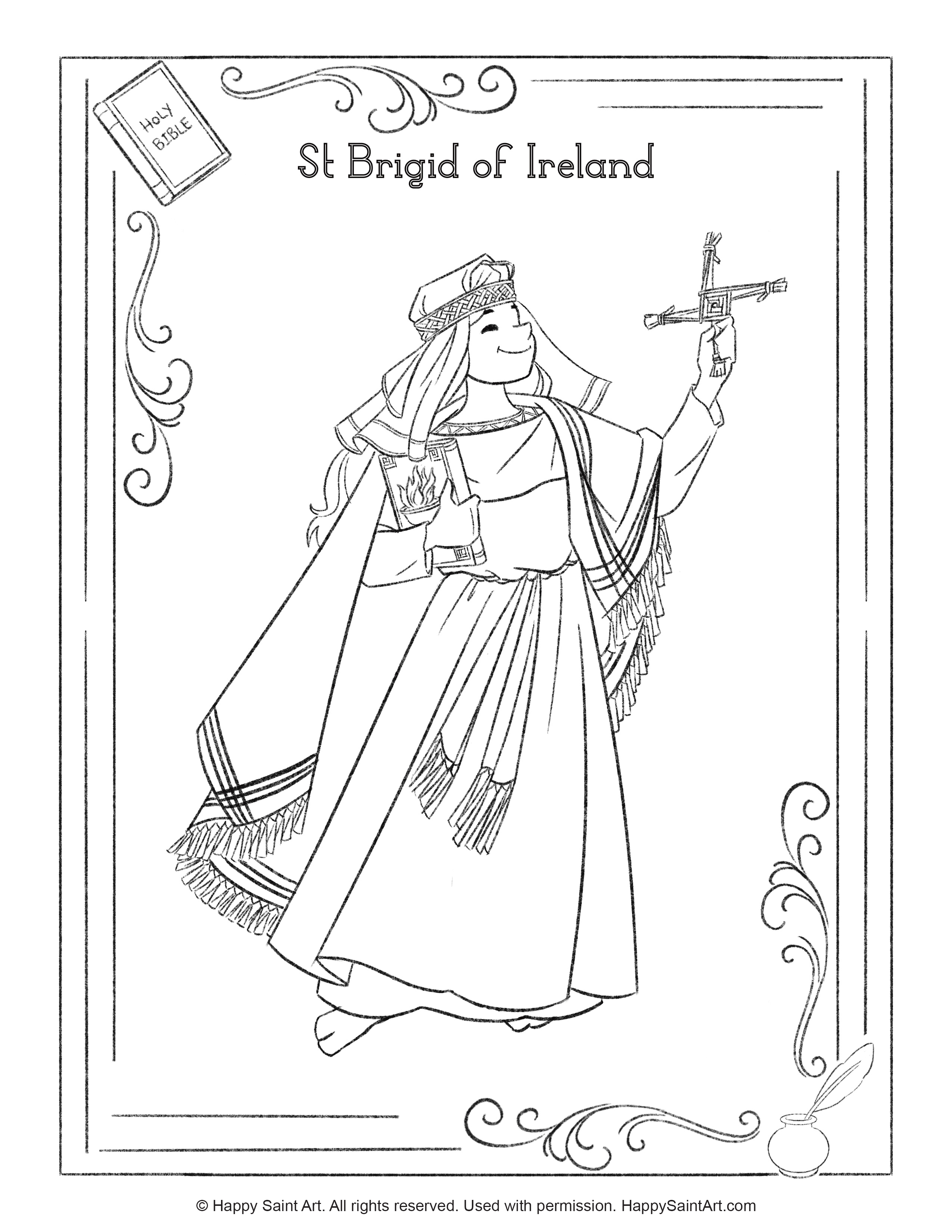 ireland coloring sheet