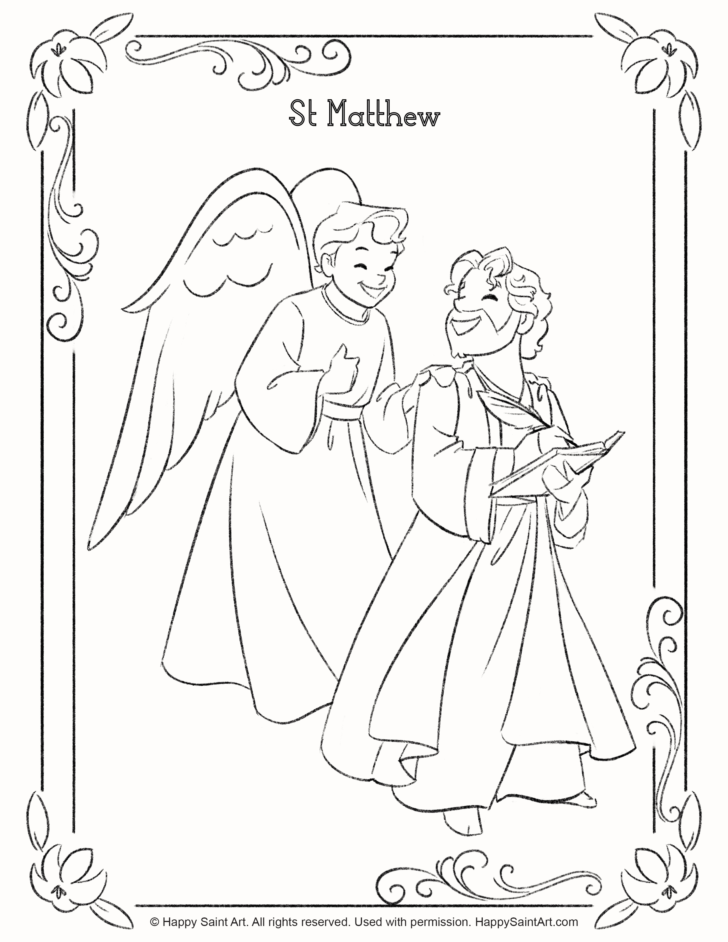 matt coloring pages