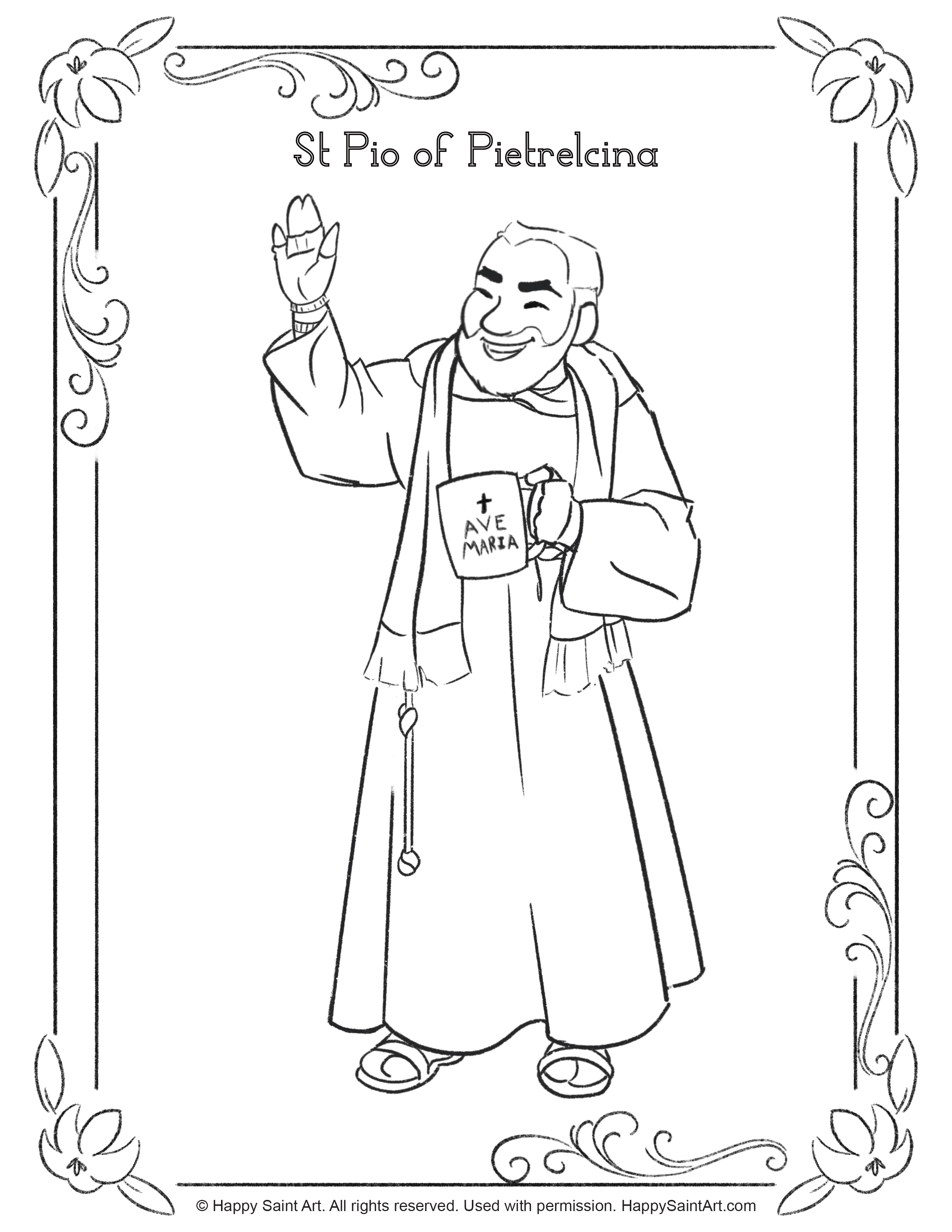 priest coloring pages