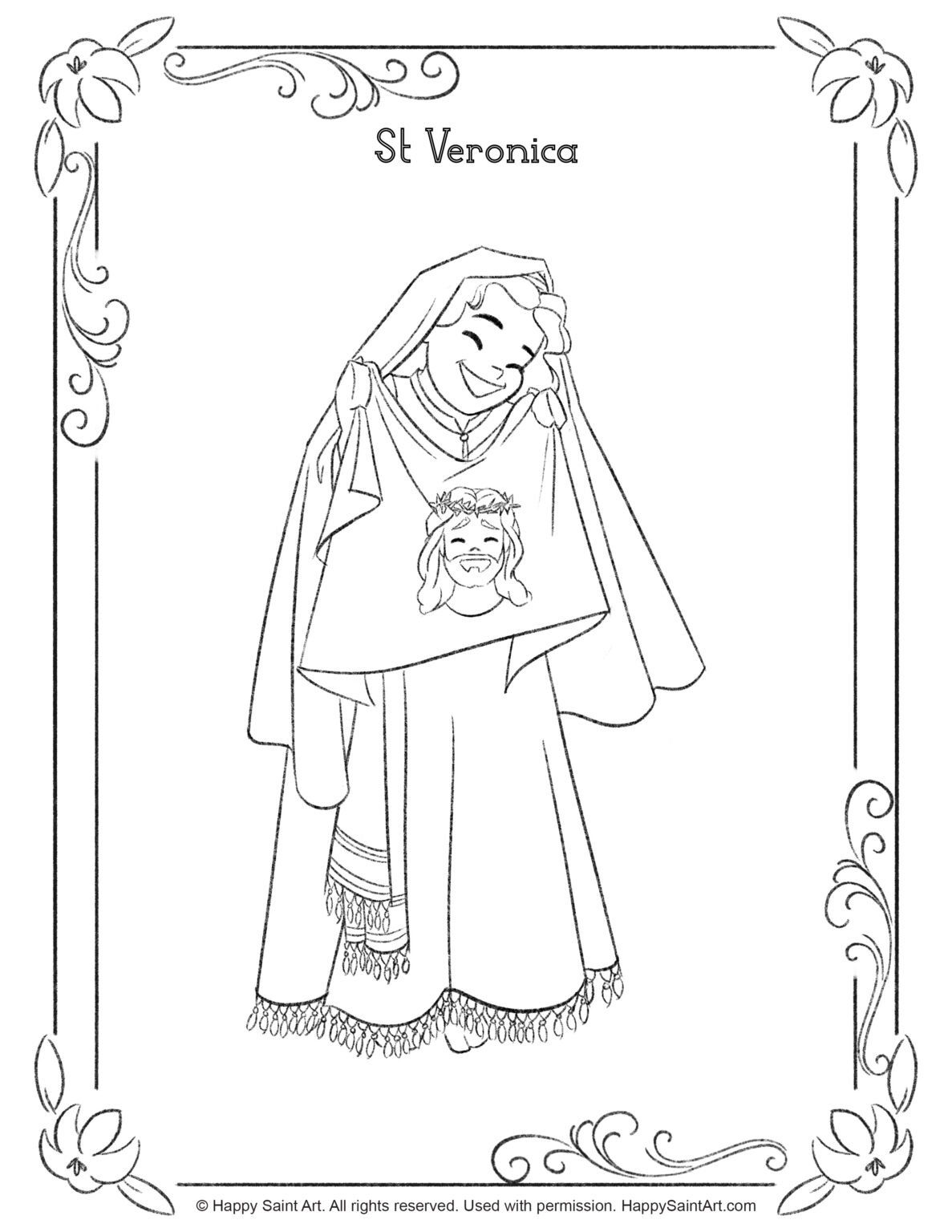 Coloring Pages - Happy Saint Art Archives | Diocesan