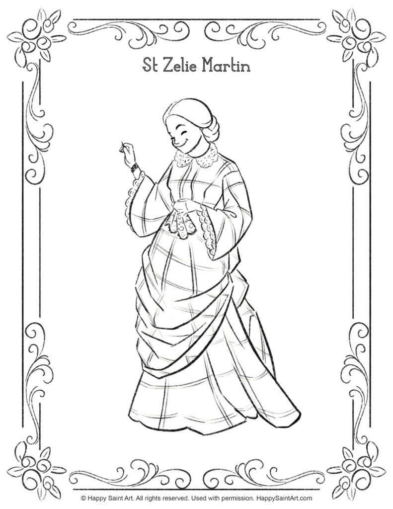 Coloring Pages - Happy Saint Art Archives | Diocesan