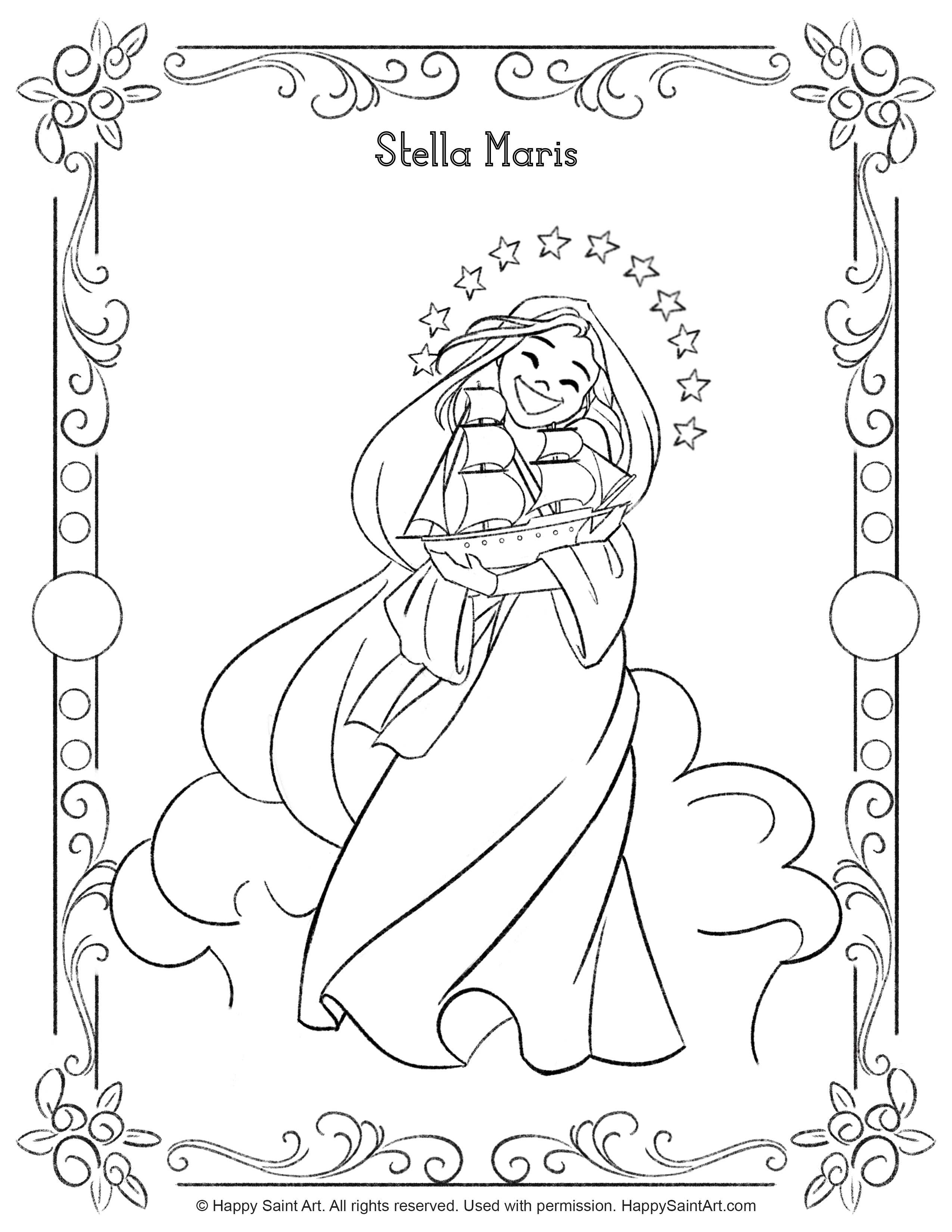 stella coloring sheet