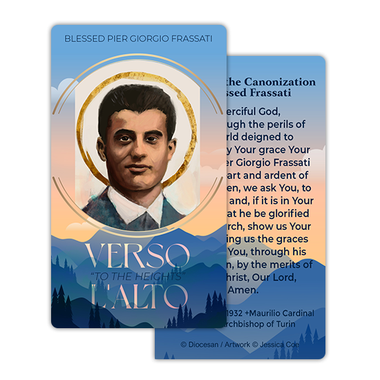 Bl. Pier Giorgio Frassati Canonization- Prayer Card - The Living Heart ...
