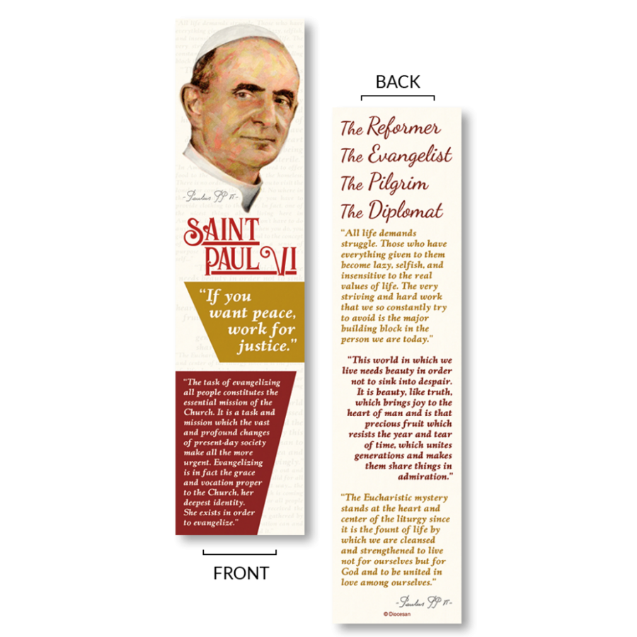 Saint Paul VI - Bookmark | Diocesan