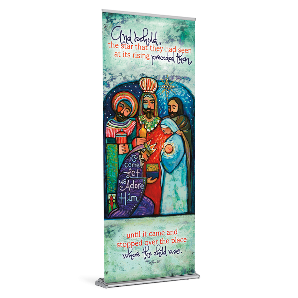 Christmas Banner I by Catholic Artist Jen Norton – Diocesan