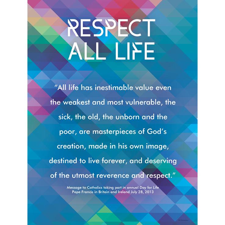 Colorful Respect Life Message Cover – Diocesan