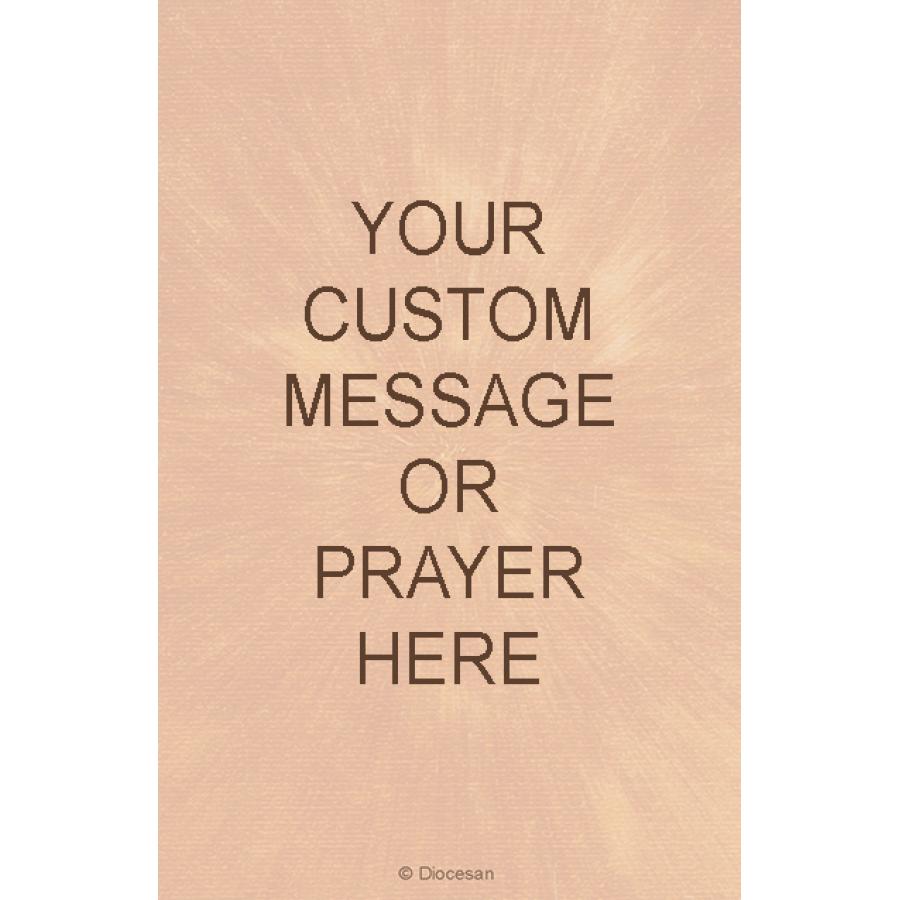 Ordination – Large Custom Prayer Card – Diocesan
