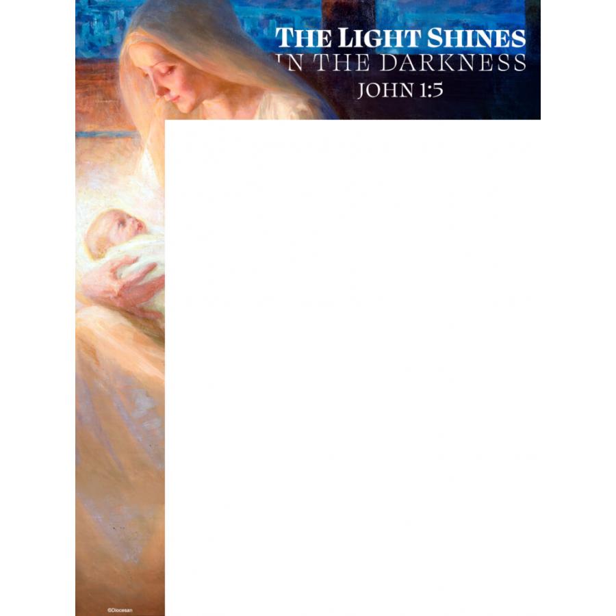 The Light Shines in the Darkness Framed Wrapper | Diocesan