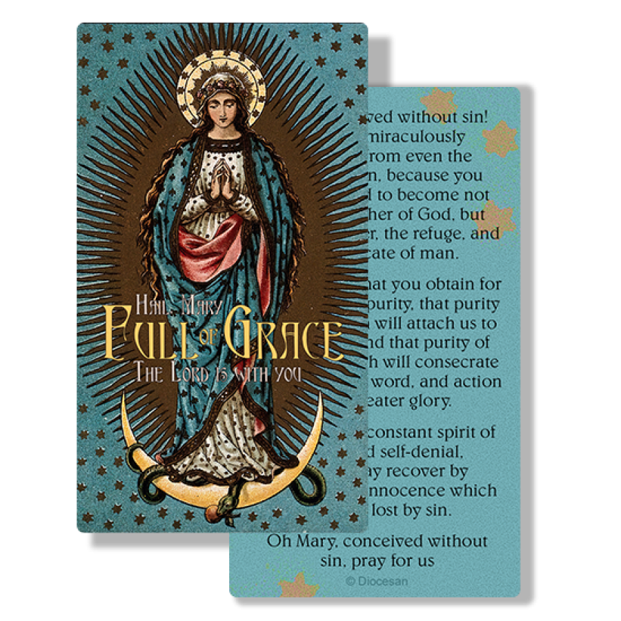 Immaculate ConceptionFull of GracePrayer Card | Diocesan