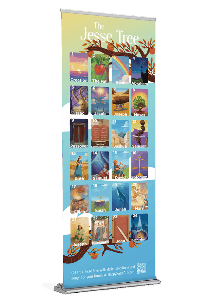 The Jesse Tree Advent Banner by Anna Morelli – Diocesan