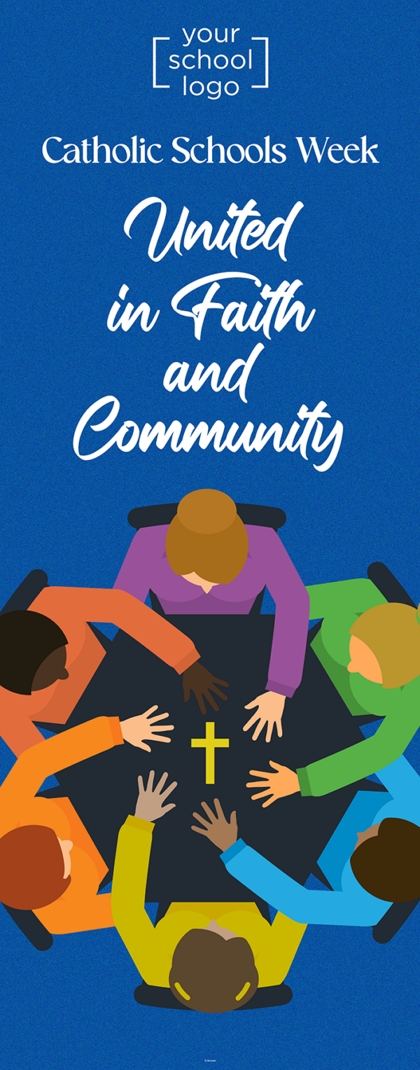 Catholic Schools Week Cross BannerCustomizable – Diocesan