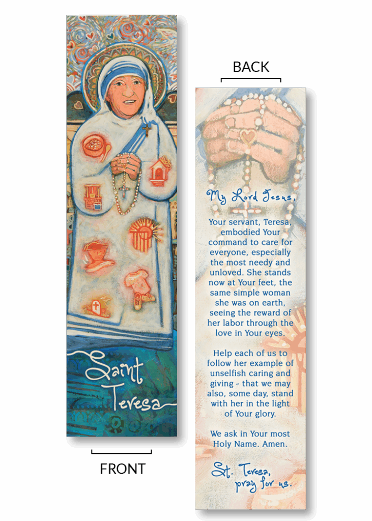 Saint Teresa of Kolkata Bookmark by Featured Artist Jen Norton – Diocesan