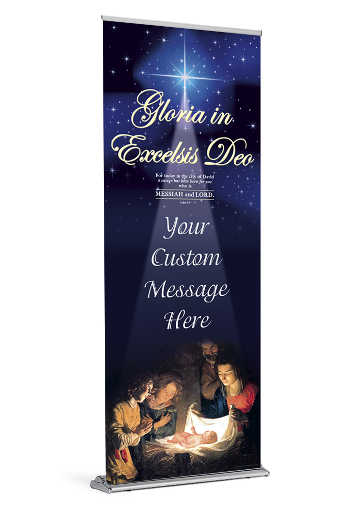 Christmas Gloria BannerCustomizable – Diocesan