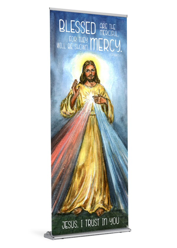 Divine Mercy – Blessed are the Merciful – Banner – Diocesan