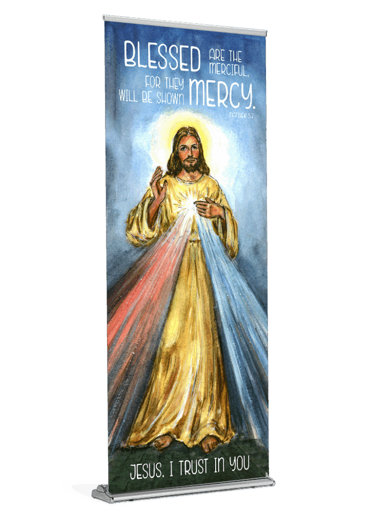 Divine Mercy – Blessed are the Merciful – Banner – Diocesan